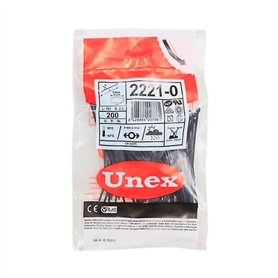 Unex Set de 200 bridas Unex 2221-0 - Herramientas | LIFE Informàtica